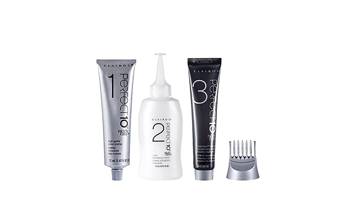 Clairol Perfect 10 Medium Ash Brown Hair Dye | 10 Min