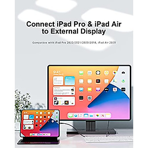 Fastdot USB C to HDMI Cable 6ft/1.8M (4K@30Hz), Thunderbolt 3 Compatible USB Type C HDMI Cable Compatible for MacBook Pro MacBook Air iPad Pro iMac ChromeBook Pixel