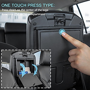 JDMCAR One-Touch Hidden Storage Box Compatible with Toyota 4Runner Accessories 2010-2023 2024 Center Console Organizer