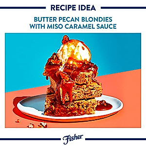 Fisher Chef's Naturals Pecan Halves 24oz (Pack of 1), Unsalted Raw Nuts for Cooking, Baking & Snacking, Vegan Protein, Keto Snack, Gluten Free