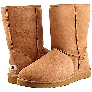 UGG Men's Classic Short Sheepskin Boots, Chestnut, 10 D(M) US
