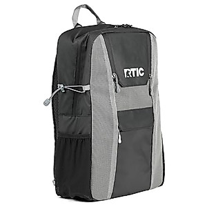 RTIC Chillout 24 Can Backpack Cooler Insulated Portable Soft Cooler Bag for Lunch, Beach, Drink, Beverage, Travel, Camping, Picnic, Car, Hiking, Black/Graphite