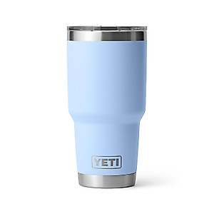 YETI Rambler 30 oz Tumbler, Stainless Steel, Vacuum Insulated with MagSlider Lid, Big Sky Blue