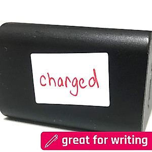 0.5" x 0.3", 2000 Pack - Small Labels Stickers, Matte White