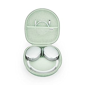 Yinke Smart Case for Apple AirPods Max Supports Sleep Mode, Hard Organizer Portable Carry Travel Cover Storage Bag (Green)