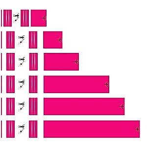 White Water Archery Non-Laminated Blackbeard's Pink Flag Pirate Traditional Arrow Wraps 15 Pc Choose Length Width (5.75)