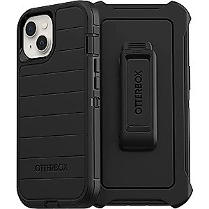 OtterBox Defender Series Screenless Edition Case for iPhone 13 (Only) - Holster Clip Included - Microbial Defense Protection - Non-Retail Packaging - Black