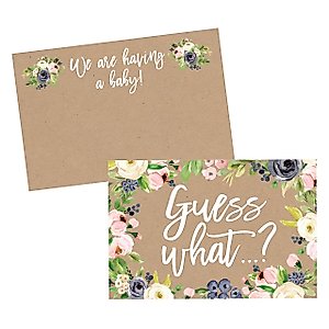 25 Pregnancy Announcement Card Set, We're Expecting Baby Surprise Having Birth Reveal Only Best Friends Get Promoted To Auntie Aunt Uncle Grandpa Grandma Grandparent Sister Brother Family Dad Mom