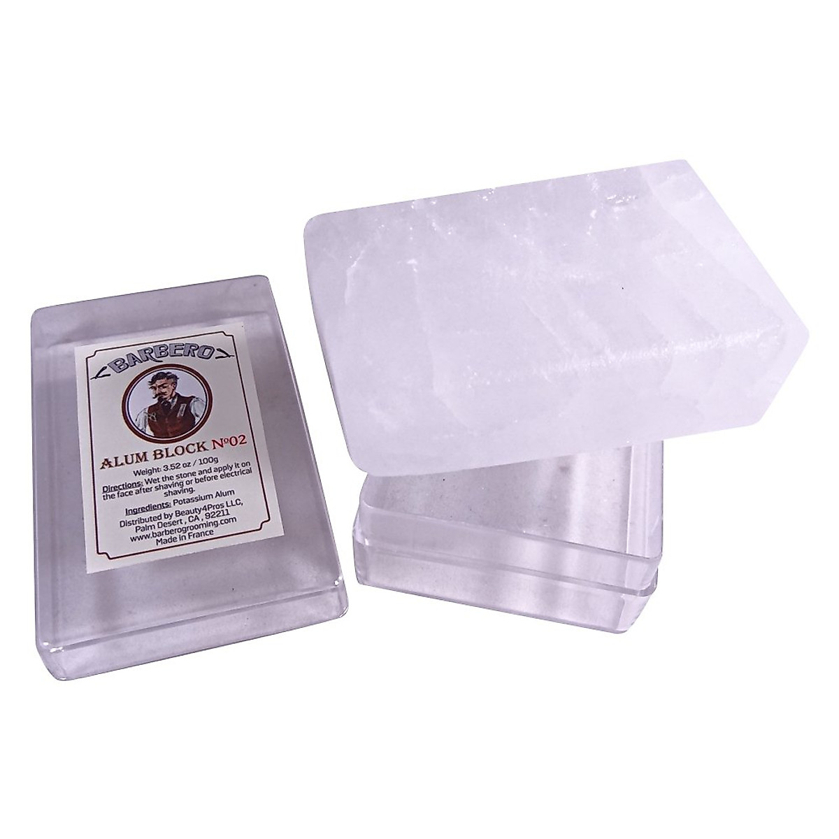 Barbero Alum Block in Plastic Case 3.52 oz / 100 g