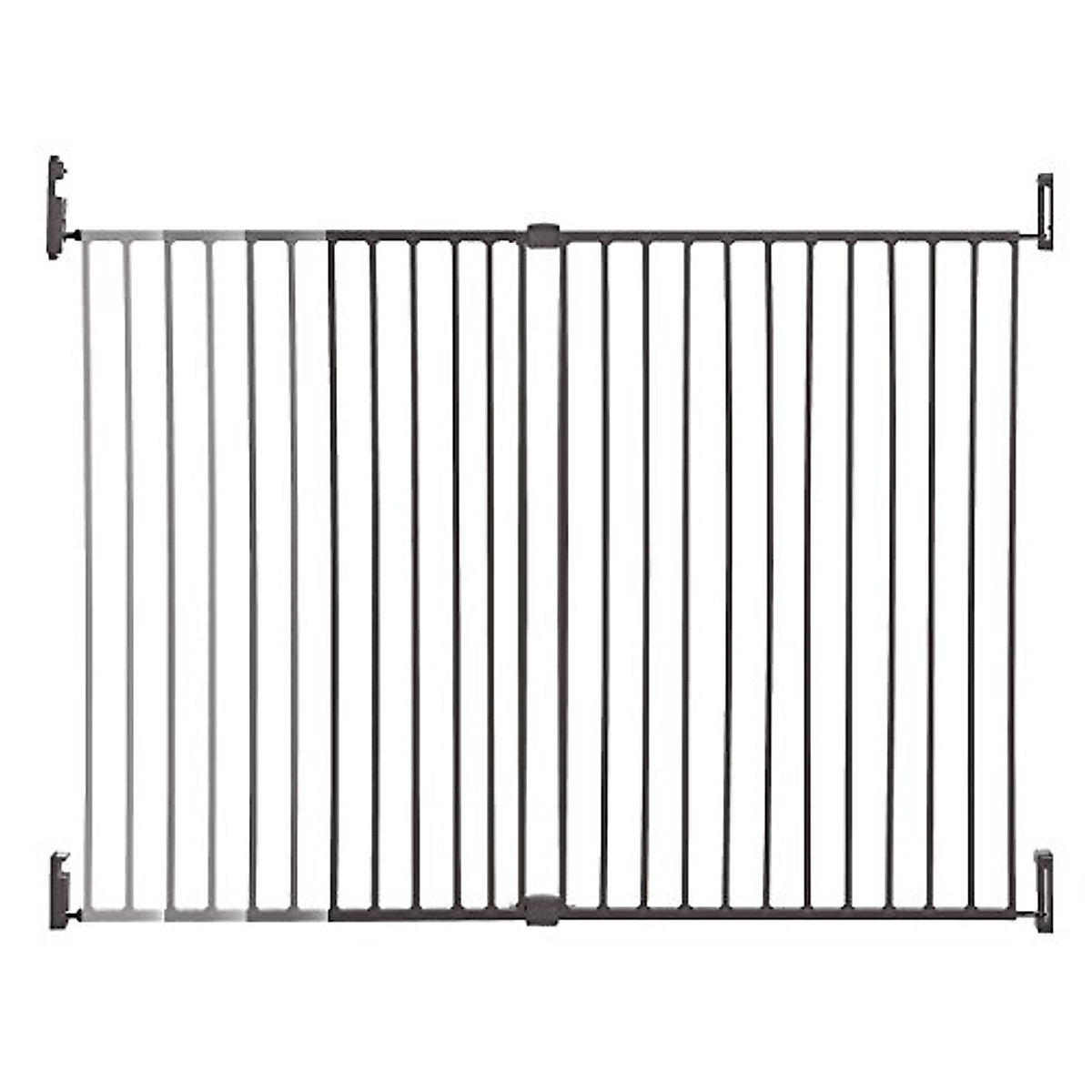 Dreambaby Broadway Extra-Wide Baby Safety GRO-Gate - with EZY Check Indicator Feature - Fits Openings 30-53 inches Wide - Charcoal - Model L2116