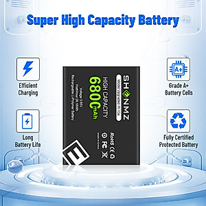 SHENMZ W-10a Battery, Upgraded [6800mAh] New 0 Cycle Ultra Higher Capacity Replacement Battery for Netgear MR1100 AT&T Nighthawk M1 LTE Mobile Hotspot Route (W-10 = W-10a) Model No: W-10a W-10