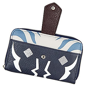 Star Wars Ahsoka Tano Full Zip Closure Wristlet Wallet w/Tech Pocket And Wrist Strap