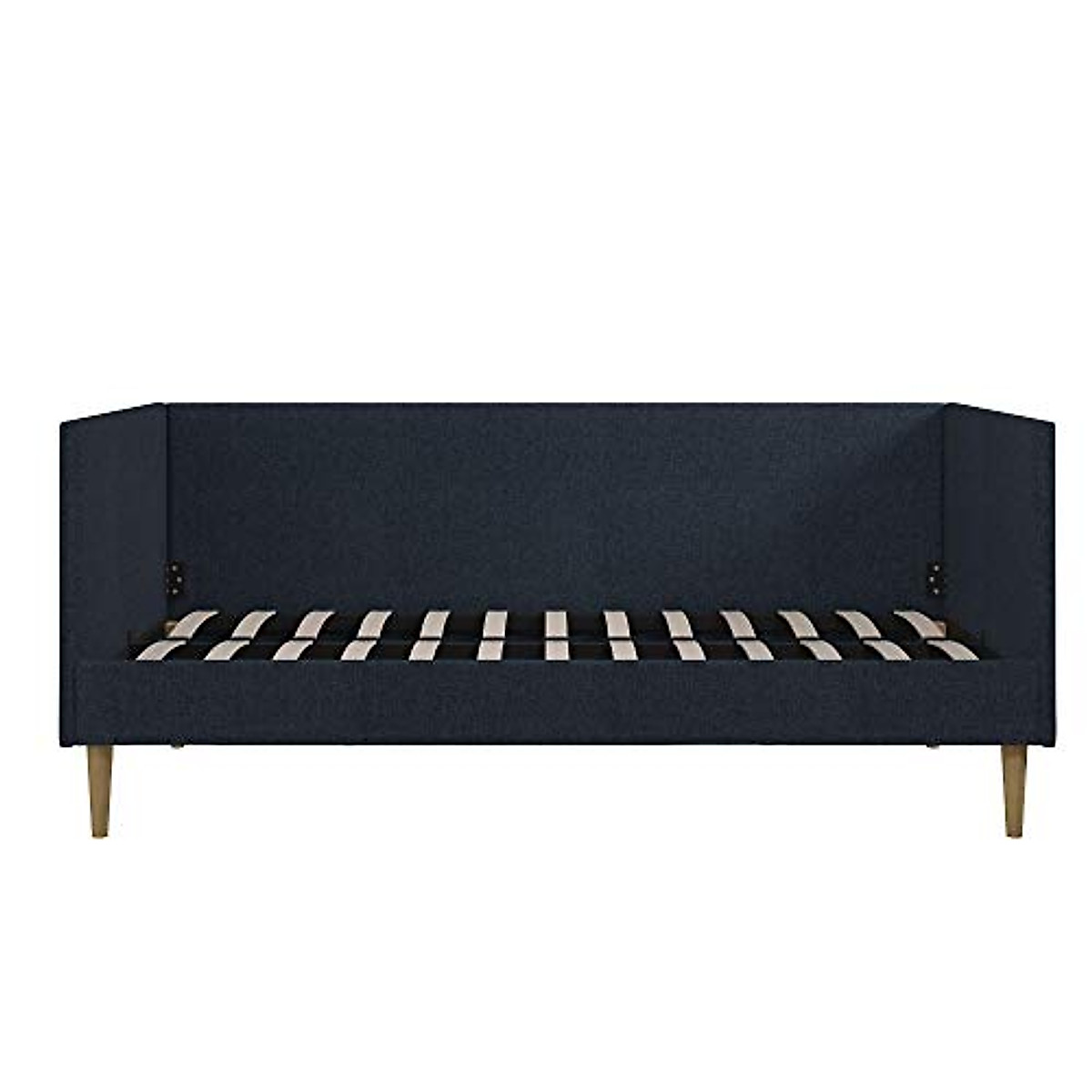 DHP Franklin Mid Century Upholstered Daybed, Sofa Bed, Twin Size Frame, Blue Linen