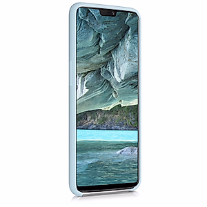 kwmobile Case Compatible with OnePlus 6 Case - TPU Silicone Phone Cover with Soft Finish - Cool Mint