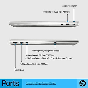 HP Pavilion Business Laptop, 15.6” FHD Display, 12th Gen Intel Core i7-1255U Processor, 32GB RAM, 1TB SSD, Backlit Keyboard, Fingerprint Reader, Webcam, Wi-Fi 6, HDMI, Windows 11 Pro, Silver