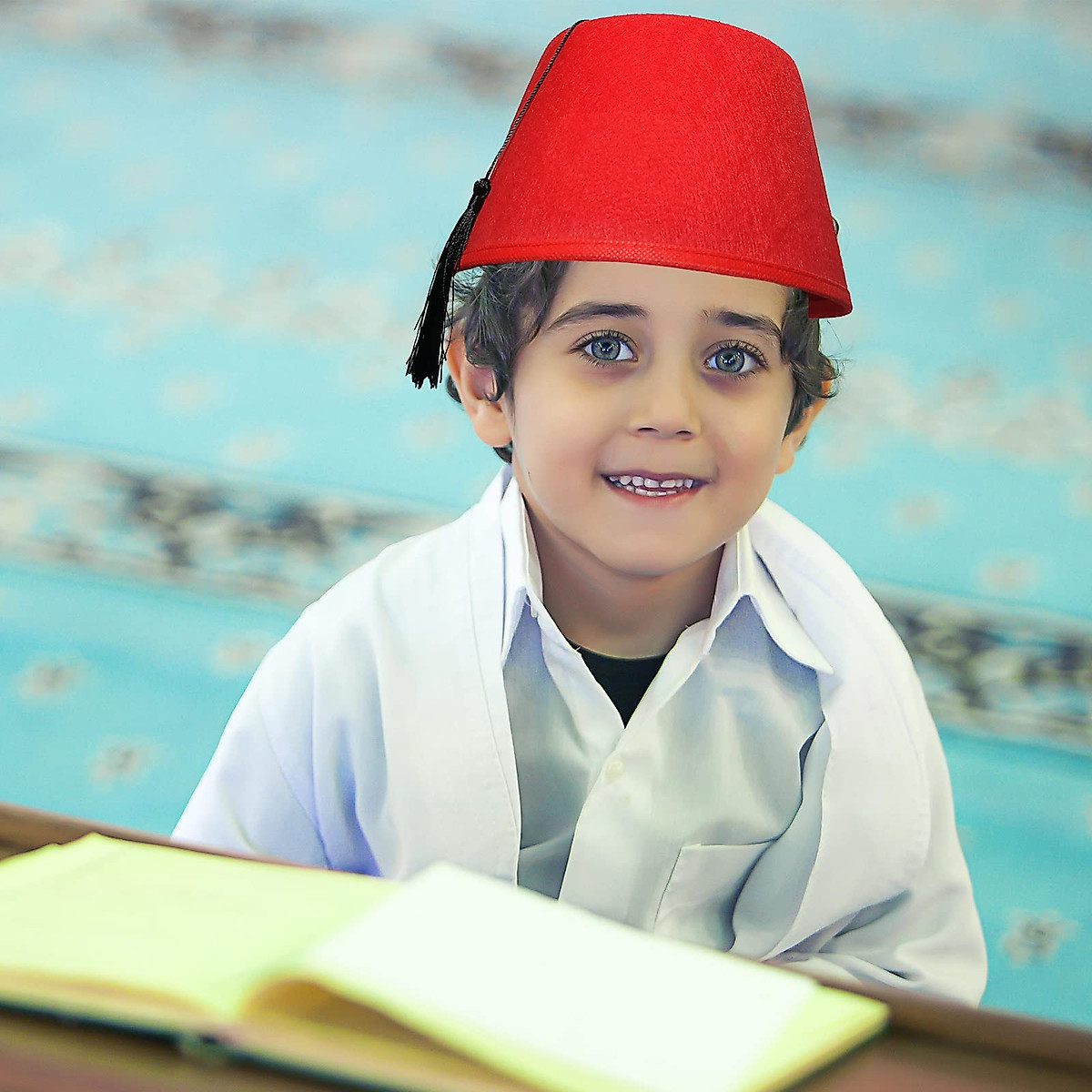 Red Fez Hat Arabic Hat Turkey Hat Arabian Moroccan Bellhop Hat Usher Hat Doctor Who Hat Costume Genie Hat Wizard Hat
