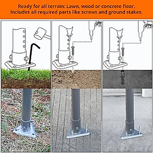 ACONEE Carport 10×20 FT Heavy Duty Car Canopy Storage Shed, Portable Garage Party Tent with Removable Sidewalls & Doors, Reinforced Triangular Beam, All Metal Frame, Garage Shelter Waterproof, Grey