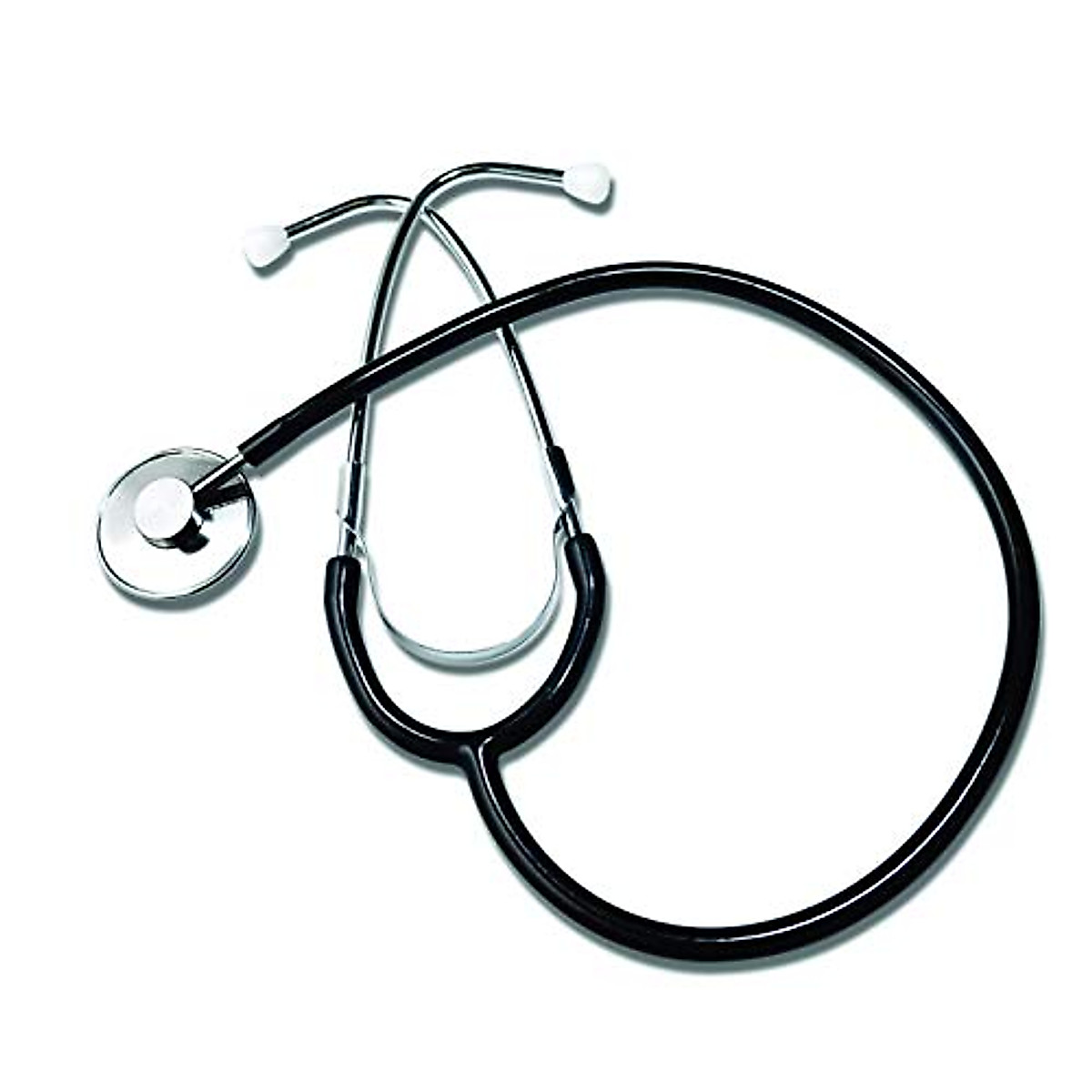 Labtron Lightweight Single Head Stethoscope, Blood Pressure Medical Monitoring Kit, Black, 300DLX
