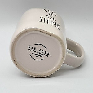 Rae Dunn RISE & SHINE mug coffee tea cup - Ceramic