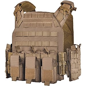 FIREGEAR Tactical Vest Weighted Vest Airsoft Vest,3D Breathable Adjustable Modular Quick Release Vest Outdoor Training