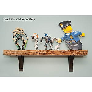 RRD Live Edge Shelf — Rustic Maple Wood — Shelves for Bedroom — Rustic Wall Shelves — Vintage Home Decor — Floating Shelves for Wall — Wooden Shelf - 36"