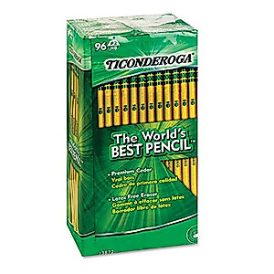 Product of Ticonderoga Woodcase Pencil, HB #2, Yellow Barrel, 96ct. - [Bulk Savings]