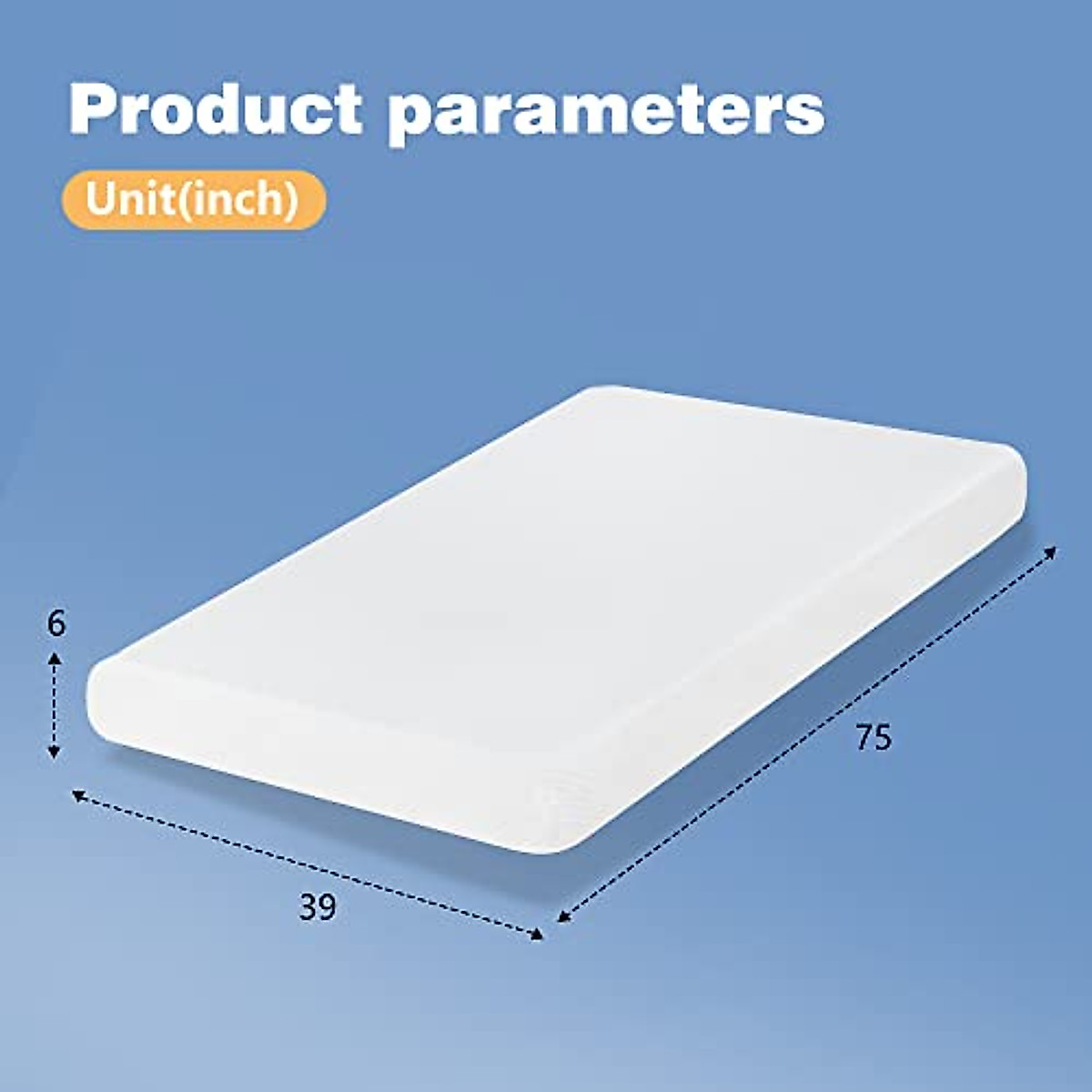 Vnewone Gel Memory Foam Mattress, Medium Firm Mattresses for Cool Sleep & Pressure Relief,CertiPUR-US Certified/Pressure Relieving/Bed-in-a-Box