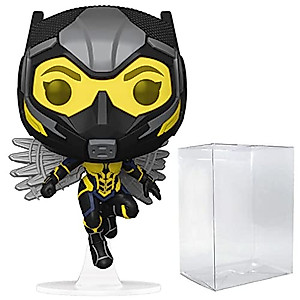 POP Marvel: Ant-Man and The Wasp: Quantumania - Wasp Funko Vinyl Figure (Bundled with Compatible Box Protector Case), Multicolor, 3.75 inches