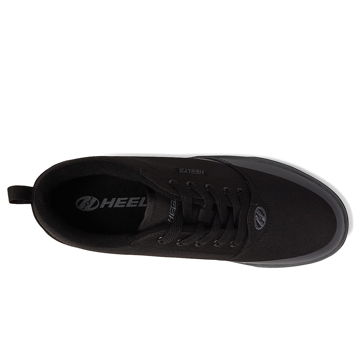 HEELYS Pro 20 1/2 FLD (Little Big Kid/Adult) Wheeled Heel Shoe, Black/Charcoal, 8 US Unisex