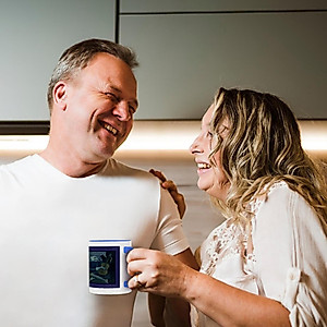 3dRose Picasso Painting Of 1903 The Old Guitarist Ceramic Mug, Blue/White