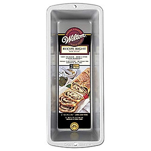 Wilton Recipe Right Non-Stick Long Loaf Pans - Long Baking Pans for Homemade Bread and Sandwiches, Bake More Bread to Share with This 2-Piece Set, Steel, 12 x 4.5-Inch
