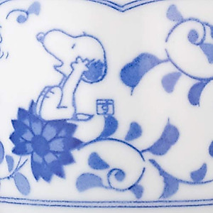 Sunupii 630132 Indigo Arabesque Porcelain Teacup, Comes in a Presentation Box