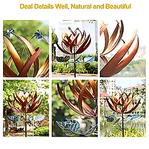 LimeHill Wind Spinner for Yard and Garden for Women Large Metal Windspinners for Outdoor Decorations (24 X 84 Inches)