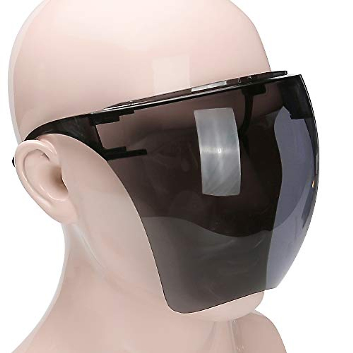 MEIGIX Anti Fog Goggle Sunglasses Unisex Visor Full Face Protective Shield Glasses Fashion Tinted Lens Eyewear (Black)