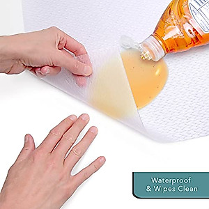 Con-Tact Waterproof Protective Liner for Under Kitchen Sink, Bathroom, Laundry Room Non-Adhesive Undersink and Vanity Mat, 24" x 48", Clear