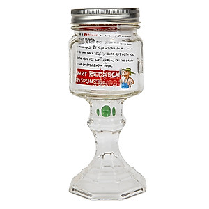 Redneck Wine Glass One of the Only Wine Galsses With a Lid. Set of 4 Square