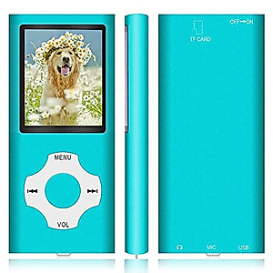 MP3 Player / MP4 Player, Hotechs MP3 Music Player with 32GB Memory SD Card Slim Classic Digital LCD 1.82'' Screen Mini USB Port with FM Radio, Voice Record