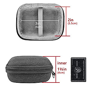 Geekria Shield Headphones Case Compatible with Bowers & Wilkins PI7, PI5 in-Ear True Wireless Headphones Case, Replacement Hard Shell Travel Carrying Bag with Cable Storage (Grey)