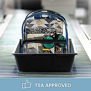 Bags for Less [Set Of 2] Clear Backpack - Security Approved - Straps & Front Accessory Pocket