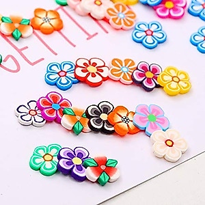 Fake Mini Flowers Slices Polymer Clay for Slime Putty Scrapbooking Embellishments Decorations Nails Arts and Crafts Decoration