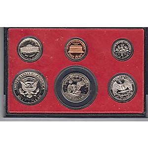 1979 Birth Year Coin Set (6) Coins- Dollar, Half Dollar, Quarter, Dime, Nickel, And Cent- All Dated 1979 and Encased in A US Mint Plastic Display Case Choice Proof Uncirculated