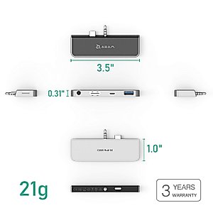 CASA HUB S4 USB-C 3.1 4 Port Hub for Microsoft Surface Go