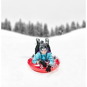 Poolmaster SNO Cap Inflatable Snow Tube and Snow Sled with Handles