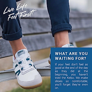 Xero Shoes Kelso Shoes for Women — Tennis, Walking, Work & Nursing Women's Shoes — Barefoot Feel, Zero Drop Heel, Wide Toe Box, Casual Minimalist Footwear — White, Size 7