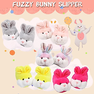 Caramella Bubble Kids Classic Bunny Slippers,Cute Animal Anti Slip House Shoes for Boy and Girl,Rabbit Slippers