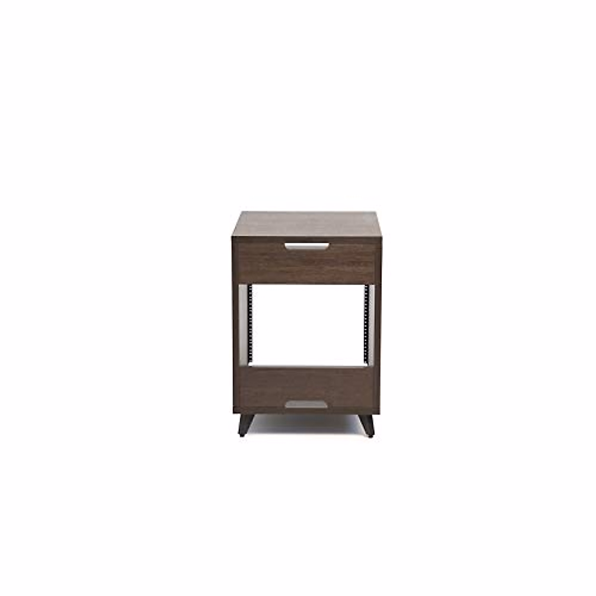 Gator Frameworks Elite Series 10U Studio Rack Desk with Slide-Out Tray and Rear Cable Passthrough; Dark Walnut Finish (GFW-ELITEDESKRK-BRN)