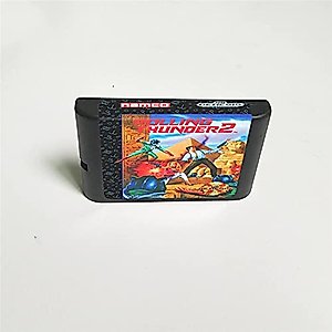 Lksya Rolling Thunder 2 - USA Cover With Retail Box 16 Bit MD Game Card for Sega Megadrive Genesis Video Game Console (US EU Shell)