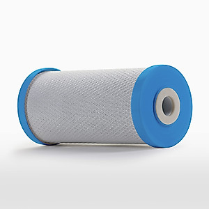 Hydronix CB-45-1001 Whole House Commercial Hydroponics RO NSF Activated Carbon Block Water Filter, 4.5" x 10", 1 Micron