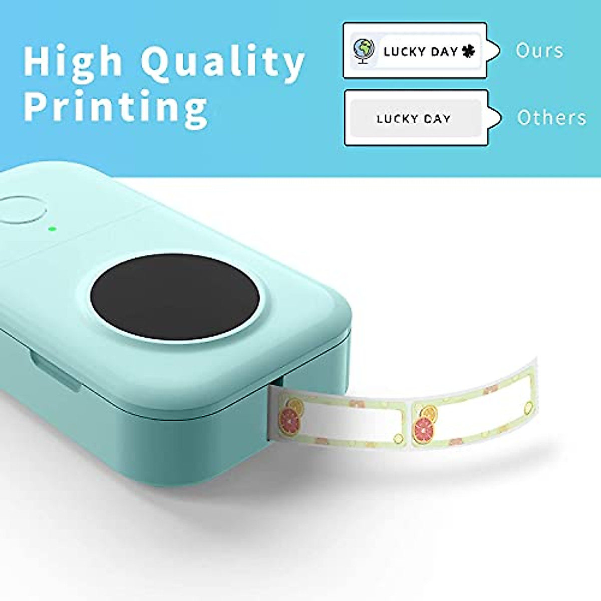 Phomemo Label Maker Machine with Tape D30, Small Office Home Edit Label Maker, Mini Bluetooth Thermal Label Printer, Smart Mobile Pocket Handy Sticker Labeler Printer, Compatible with iOS/Android
