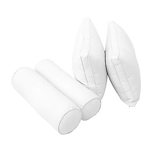 Prolinemax |Cover ONLY| Outdoor Style 2 Crib Piped Trim Daybed Mattress Bolster Pillow Fitted Sheet AD106